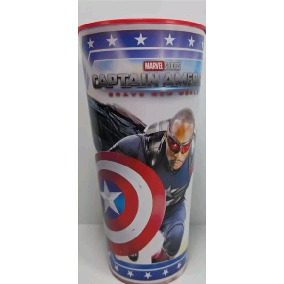 Kitchen | Captain America Brave New World Cap Cup 44 Oz Cinemark ...